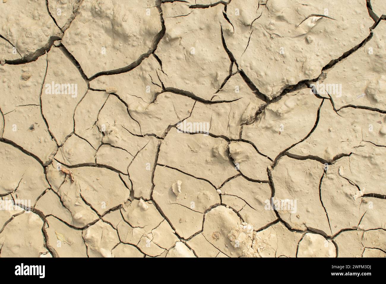 Dried ground because of lack of water. Lack of water crisis. The ...