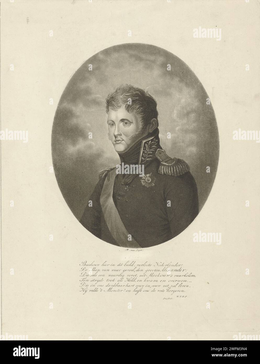 Portrait of Alexander I van Russia, Martinus van Looyen, 1806 - 1814 ...