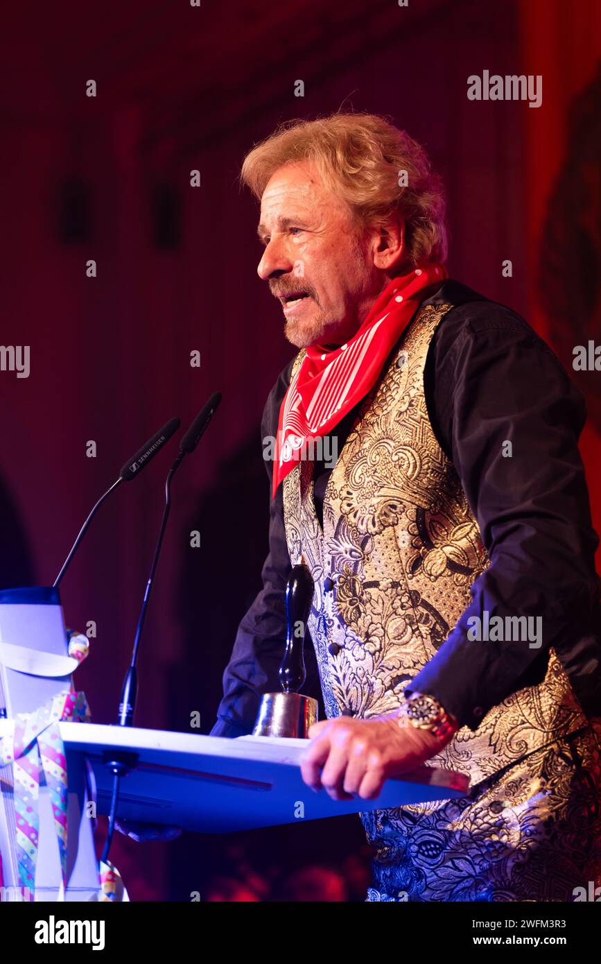 Rust, Germany. 31st Jan, 2024. Thomas Gottschalk stands during the ...
