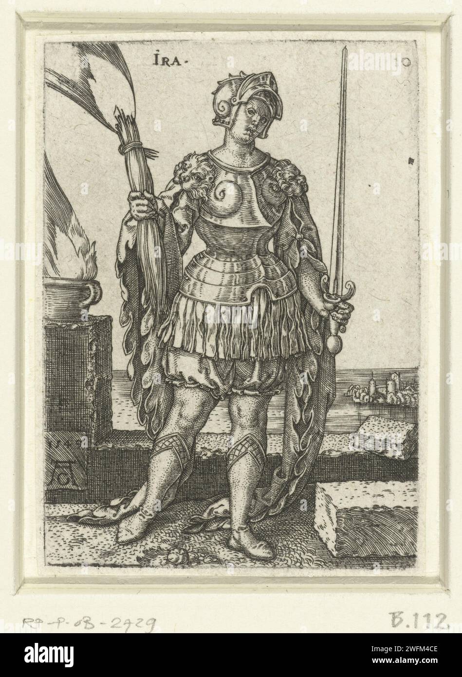 Anger, Heinrich Aldegrever, After Cornelis Anthonisz., 1549 print ...