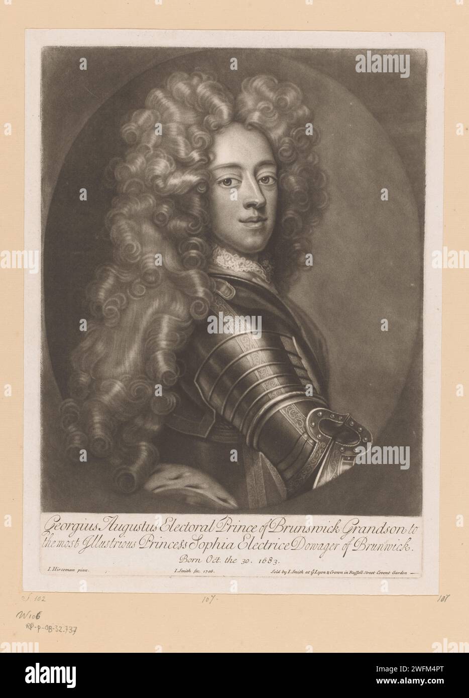 Portrait of George II, King of Great Britain, John Smith (print maker ...