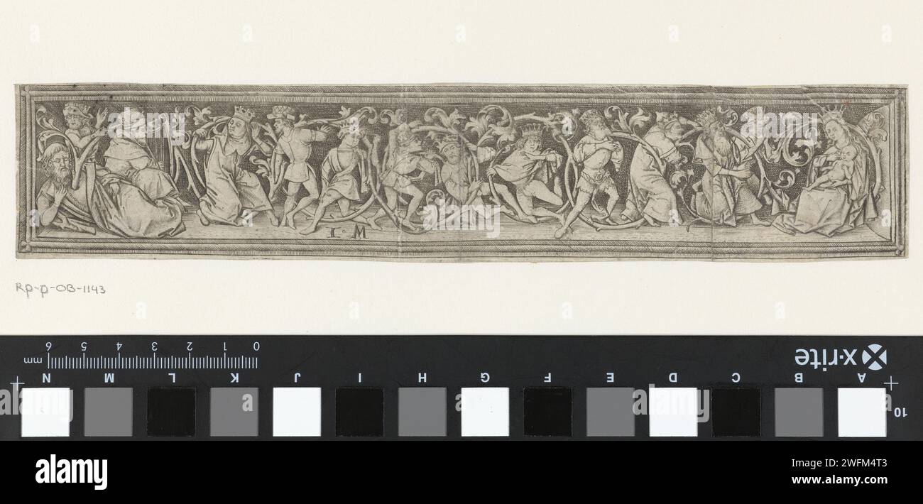 Tree of Jesse, Israhel van Meckenem, 1455 - 1503 print Frisian ...