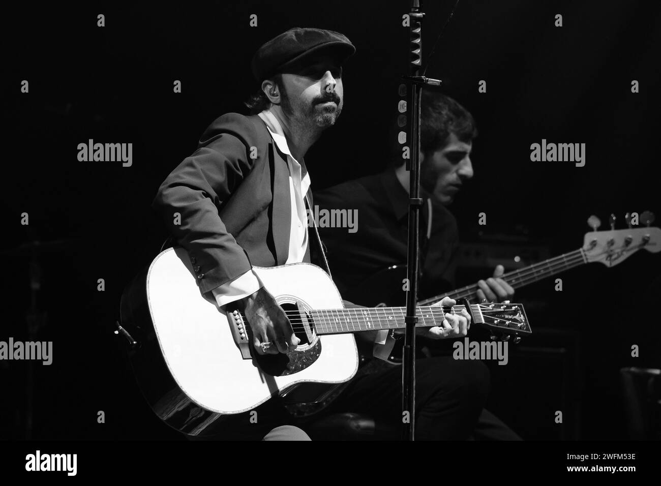 the singer Juancho Conejo Torres of the band Sidecars performs during ...