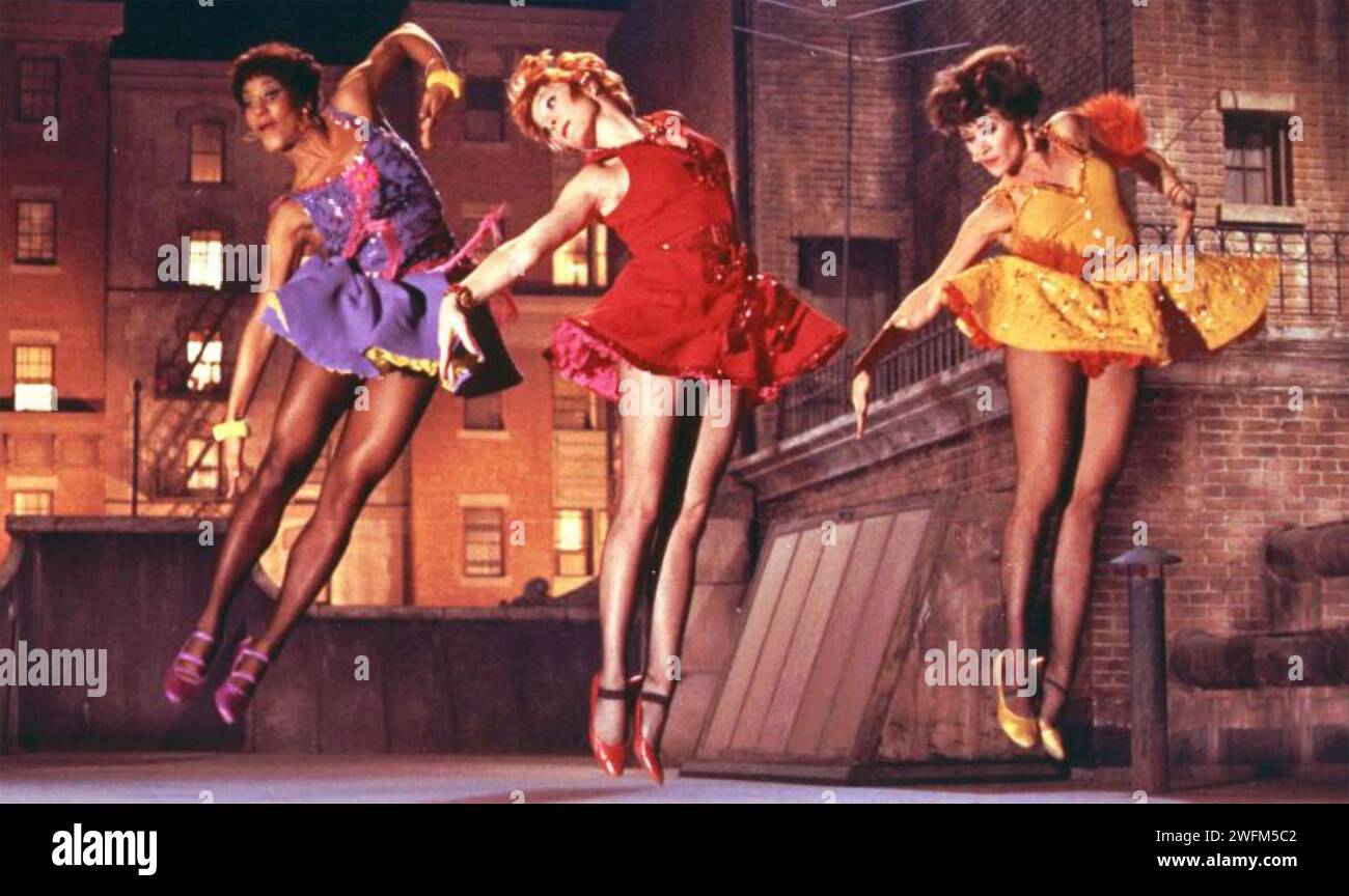 SWEET CHARITY 1969 Universal Pictures film with from left: Paula Kelly, Shirley MacLaine, Chita ...