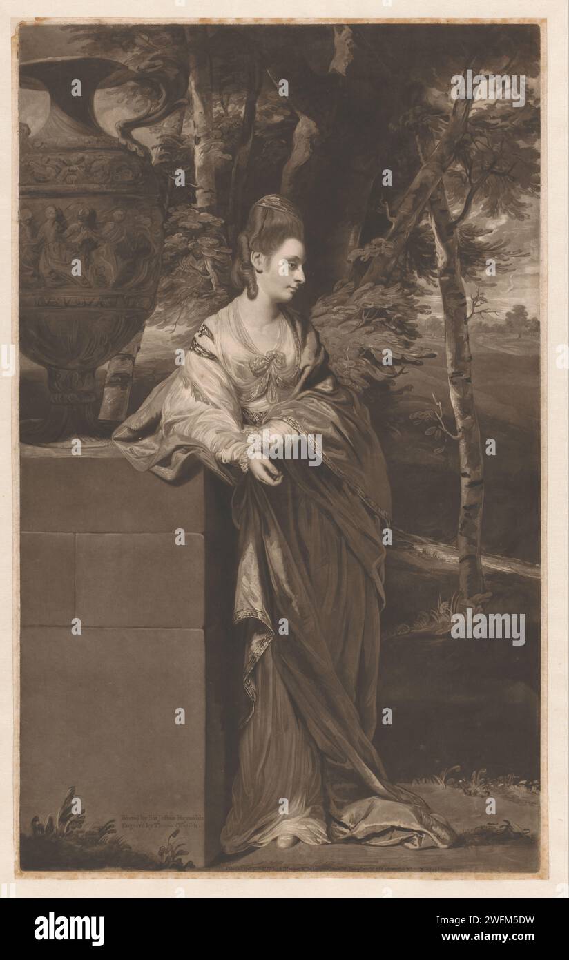 Portret van Theresa Parker, Thomas Watson, after Joshua Reynolds, 1773 ...