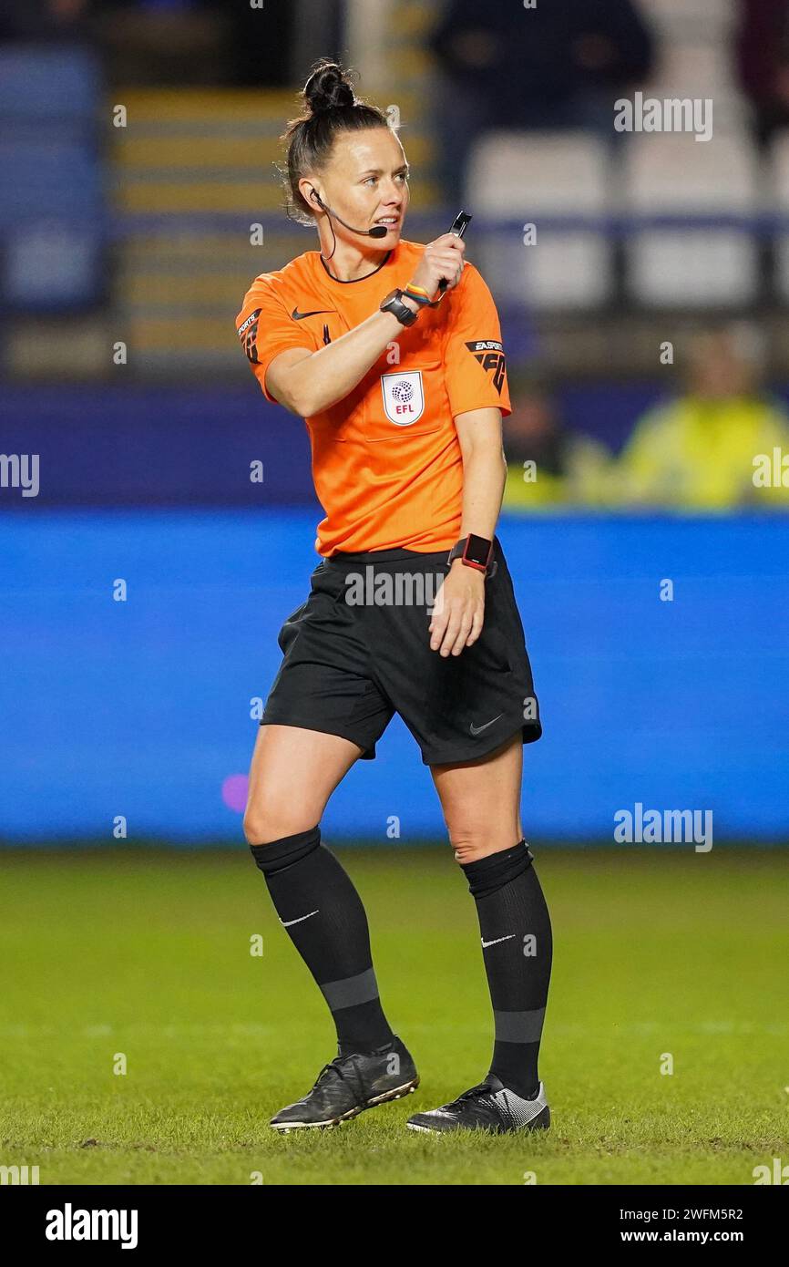 Sheffield, UK. 31st Jan, 2024. Referee Rebecca Welch during the ...