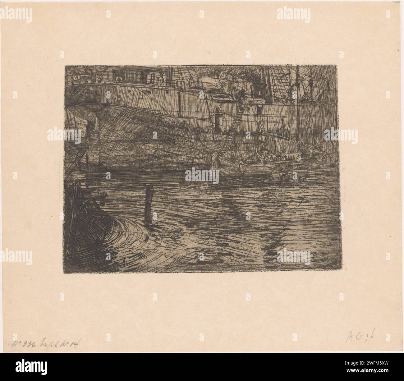 Steamboat in the Westerdok in Amsterdam, Pieter Dupont, 1895 print The ...