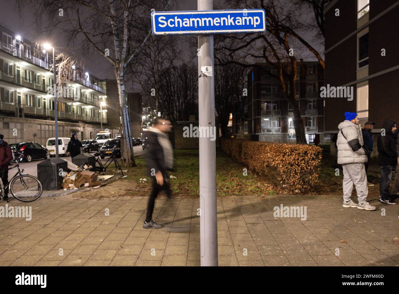 ROTTERDAM - Relatives gather at the site of the explosion. The place ...