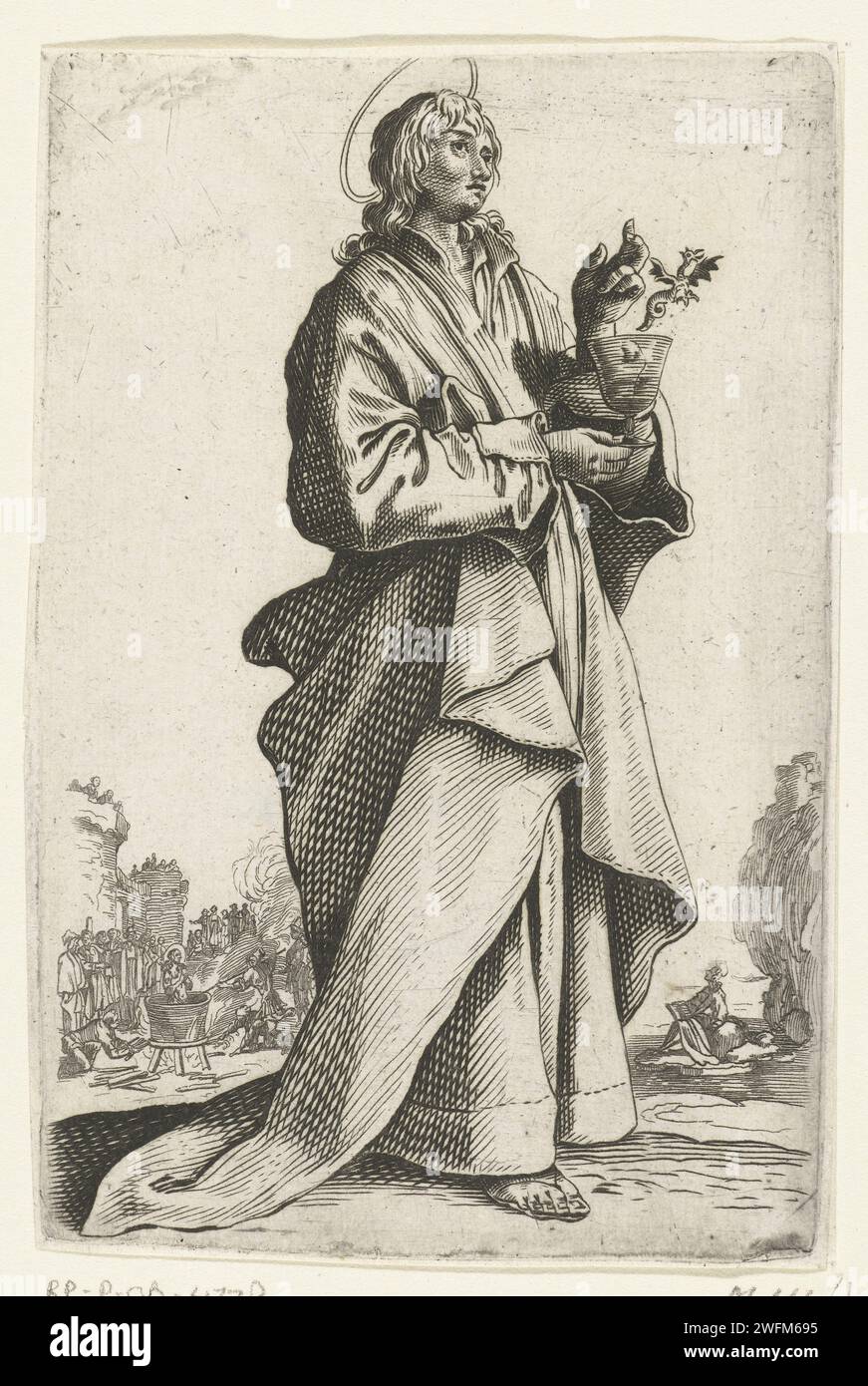 Apostel Johannes de Evangelist, Anonymous, After Jacques Callot, 1631 ...