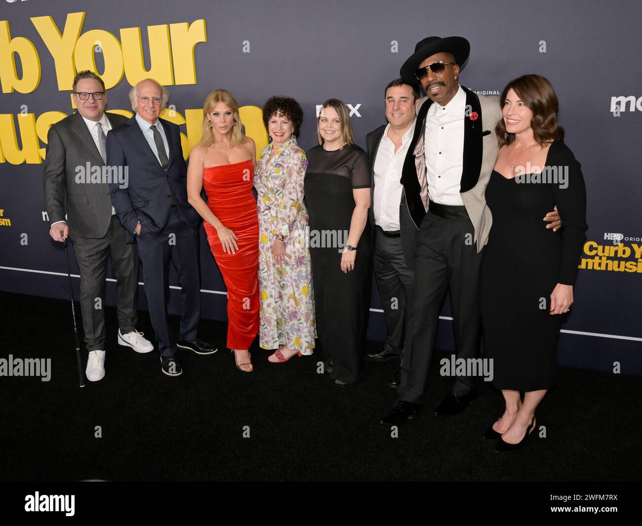 January 30, 2024, West Hollywood, California, United States: (L-R) Jeff ...