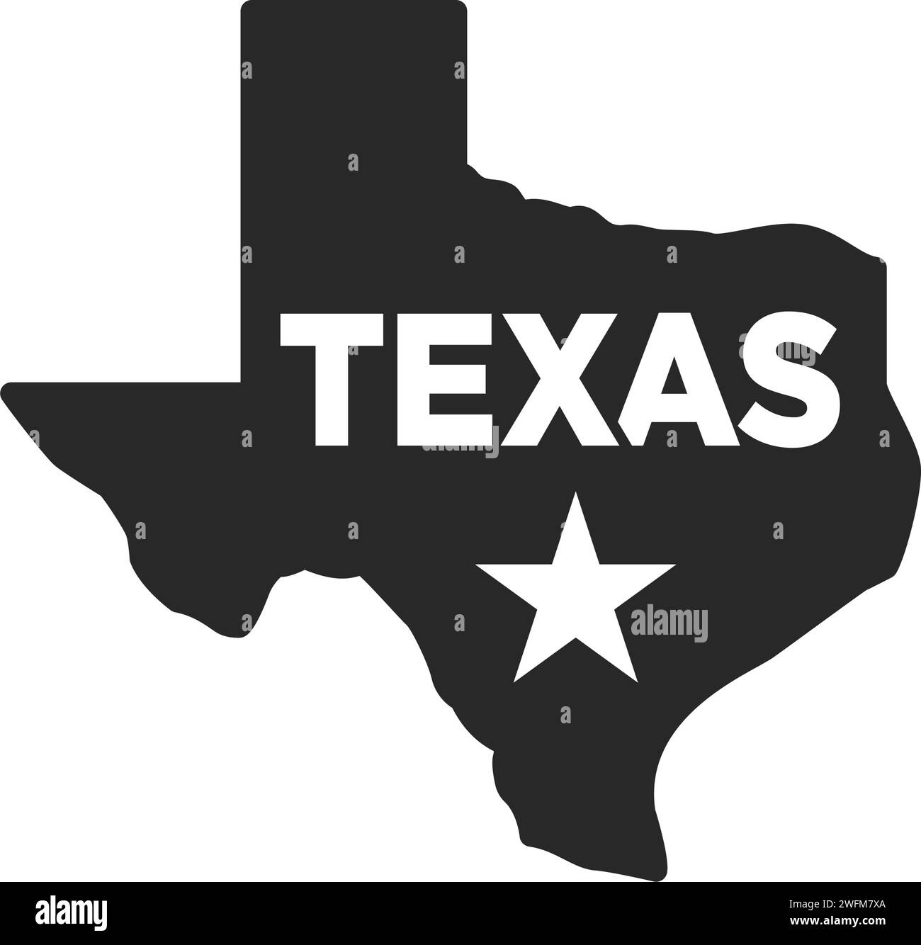 Texas state map hi-res stock photography and images - Alamy