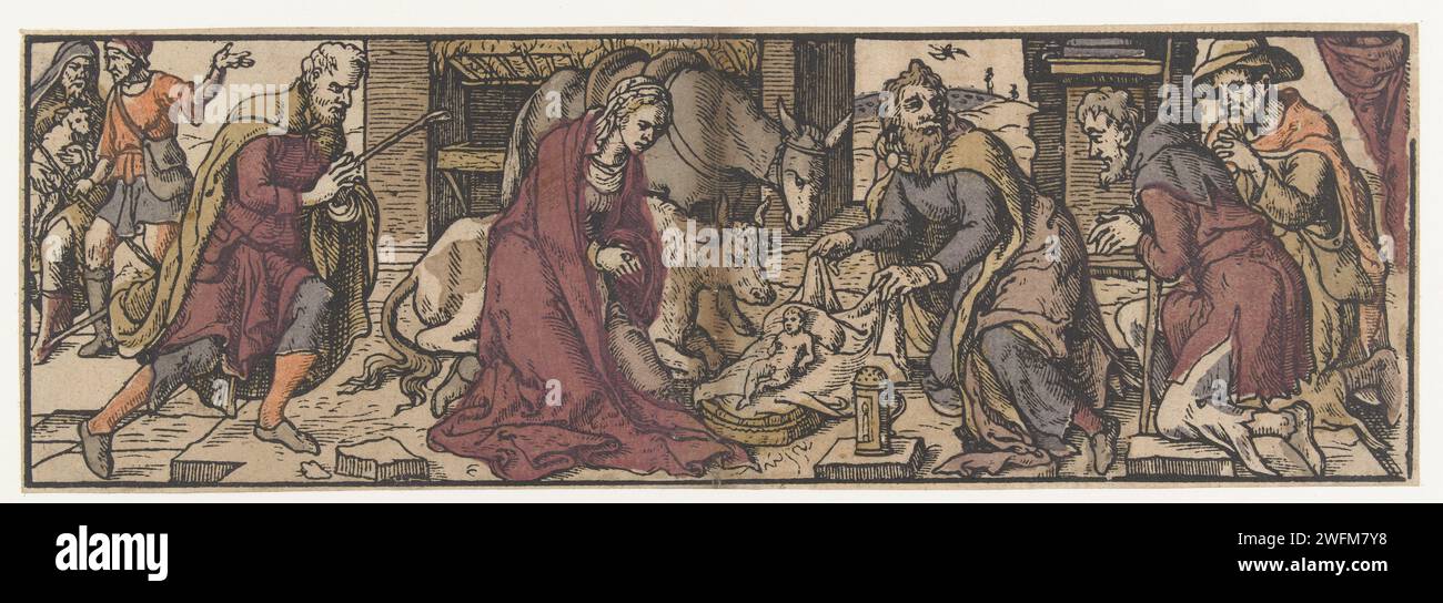 Adoration of the shepherds, monogrammist AI (16th century) (attributed ...