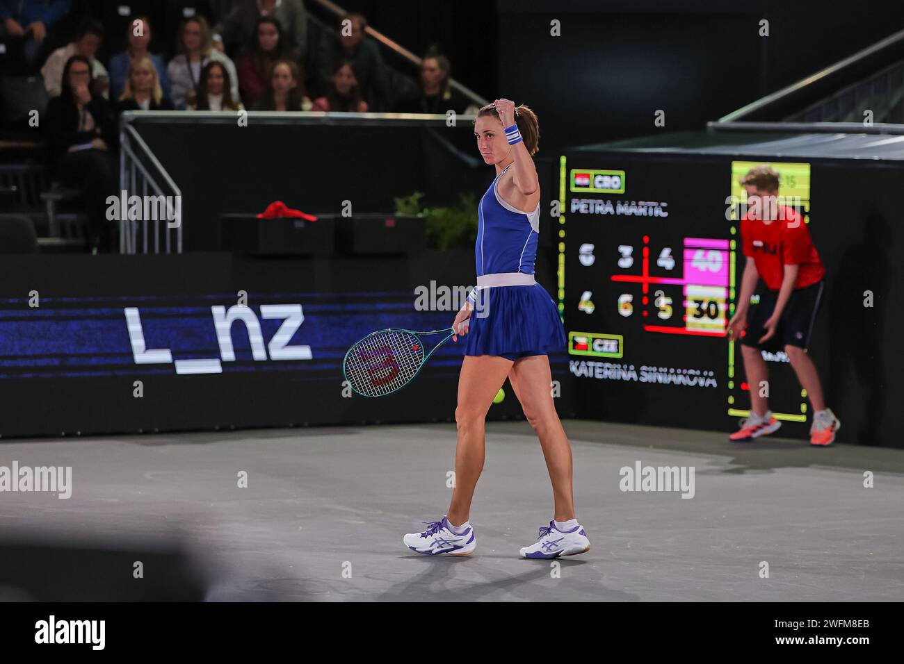 Linz, Upper Austria, Austria. 31st Jan, 2024. Petra Martic (CRO) in ...