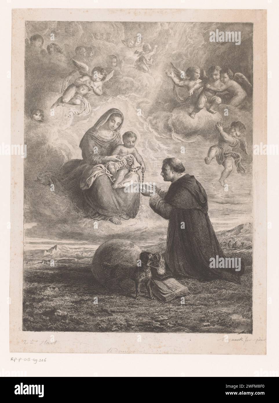 Appearance of Maria with the Christ child to Saint Dominic, Joseph ...