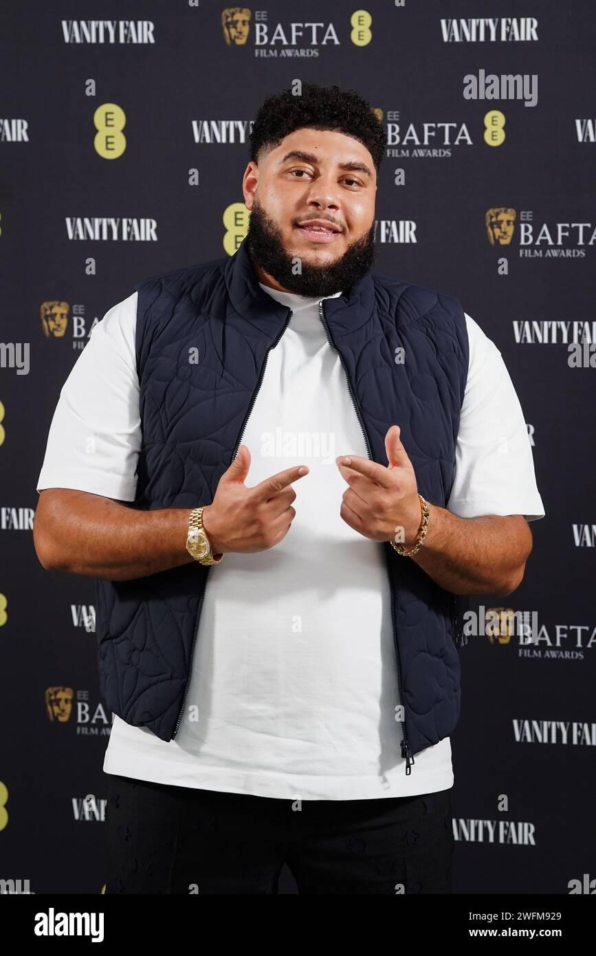 Big Zuu attends the Vanity Fair EE Rising Star Party for the BAFTA Film ...