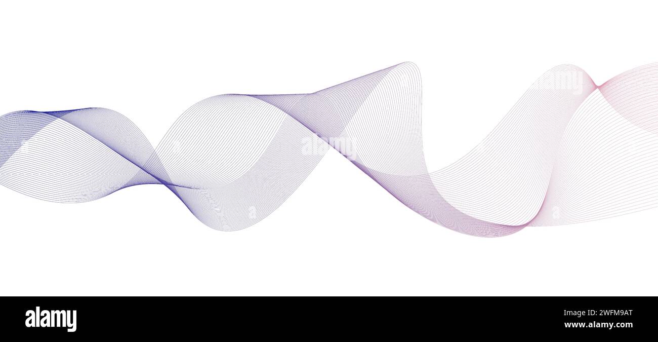 colorful wavy brush lines background. Vector illustration Stock Vector ...