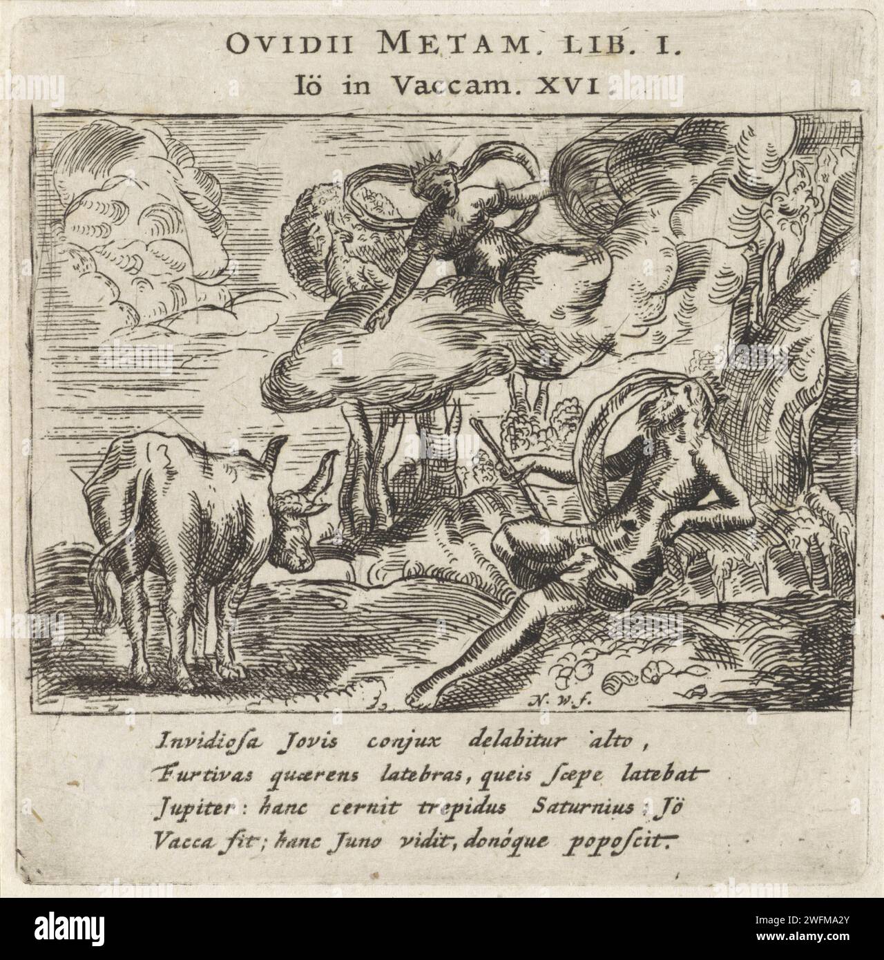 JUPITE en yo, Nicolaes Cornelisz. Witsen, after Virgil, 1659 print ...