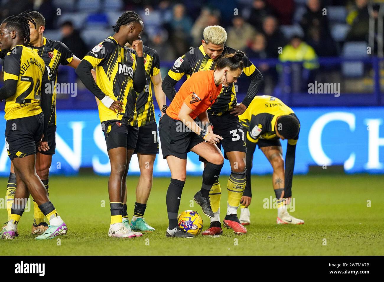 Sheffield, UK. 31st Jan, 2024. Referee Rebecca Welch during the ...