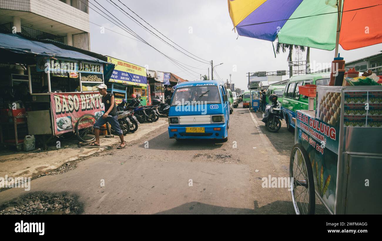 Street scene in Bogor, Indonesia Stock Photo - Alamy