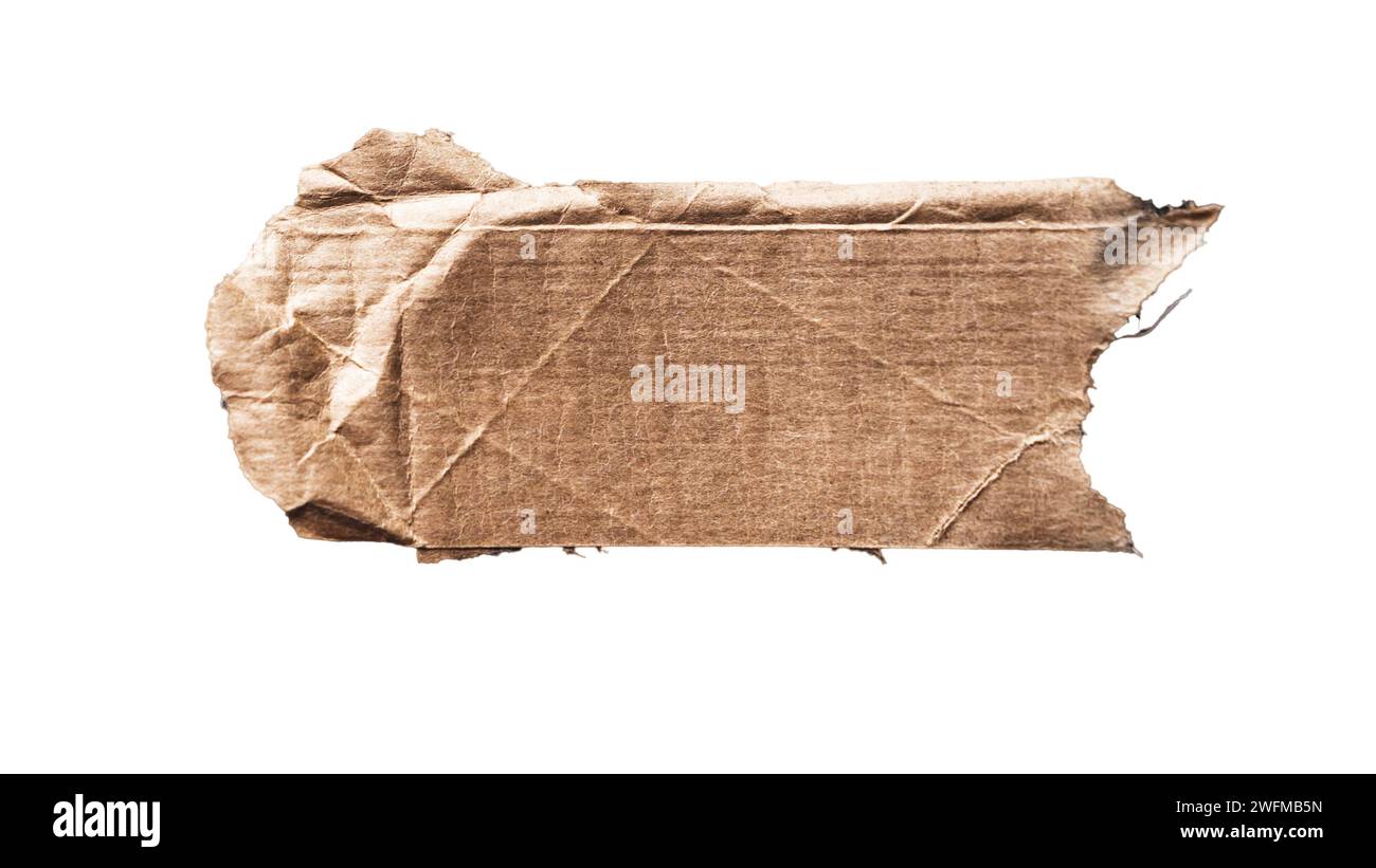 In this close-up composition, a singular piece of cardboard takes ...