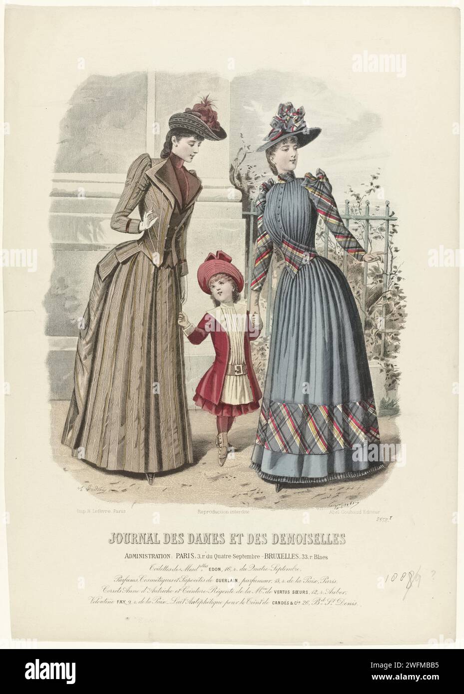 Journal of the ladies and young ladies, 1888-1889, No. 2558: toilets of ...