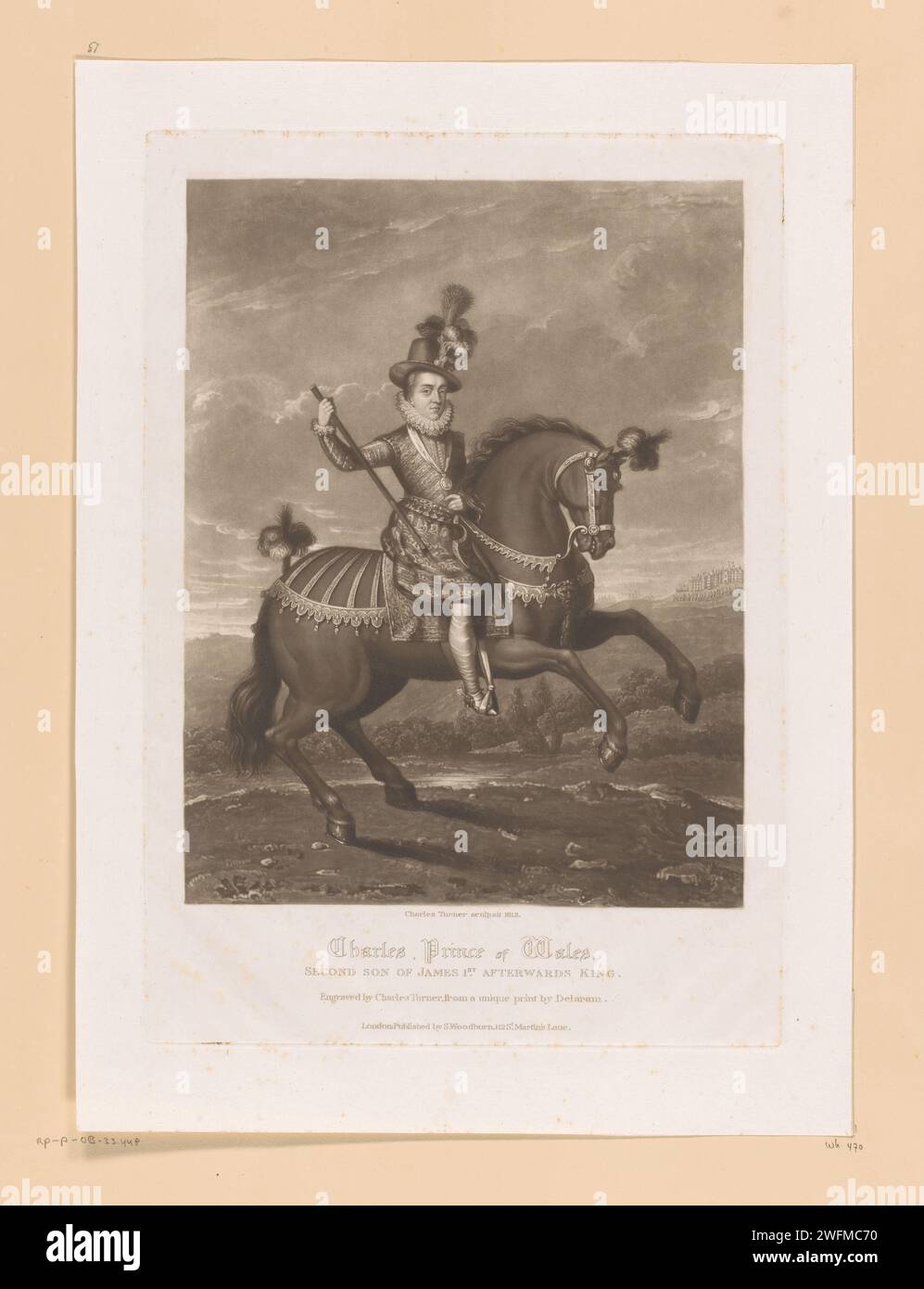 Portrait of Charles I of England as Prince of Wales, Charles Turner ...