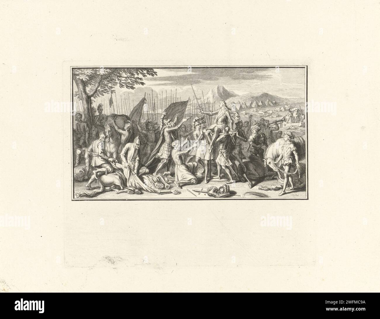 Hendrik VII is crowned after he has defeated Richard III, Bernard ...
