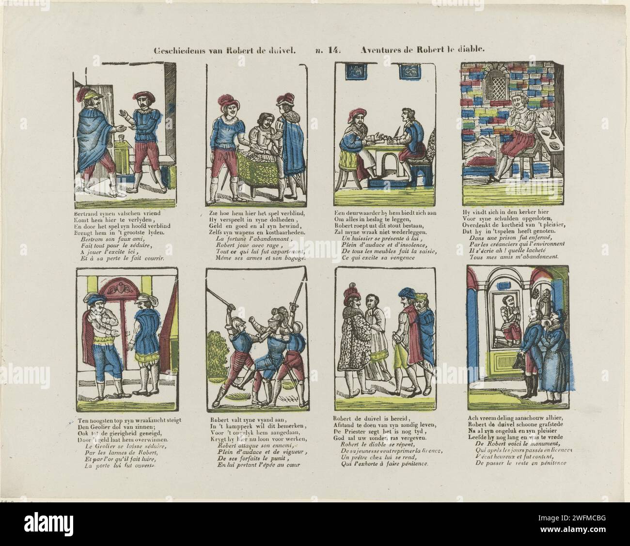 History of Robert de Duivel / Aventures de Robert le Diable, 1856 ...