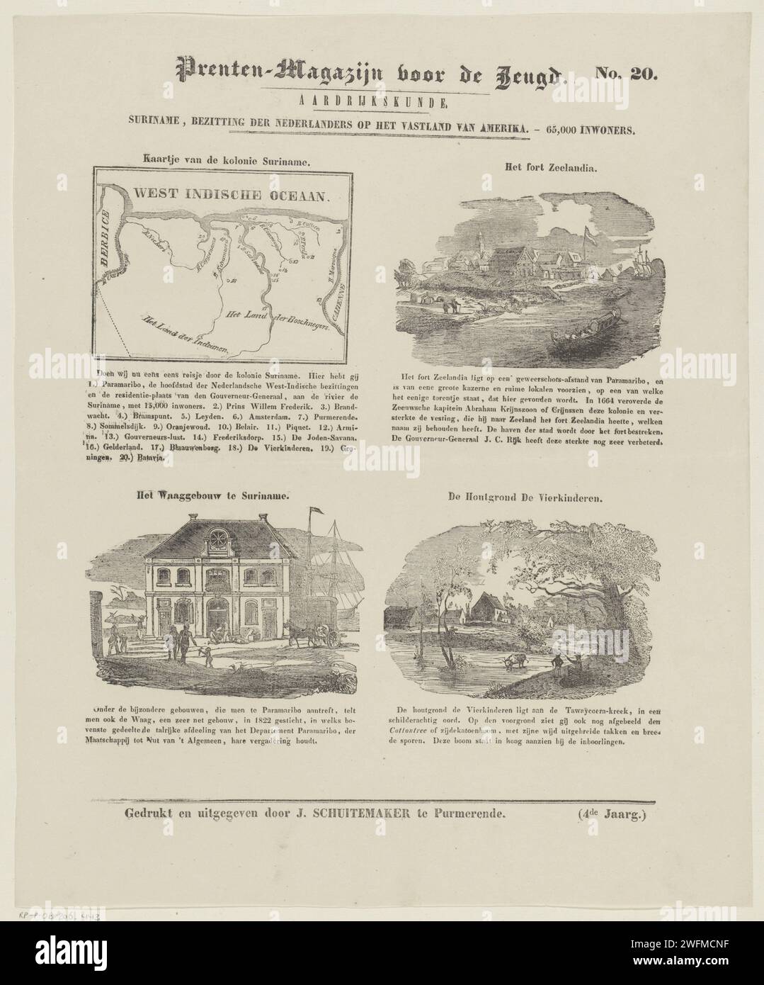 Suriname, possession of the Dutch on the real country of America ...