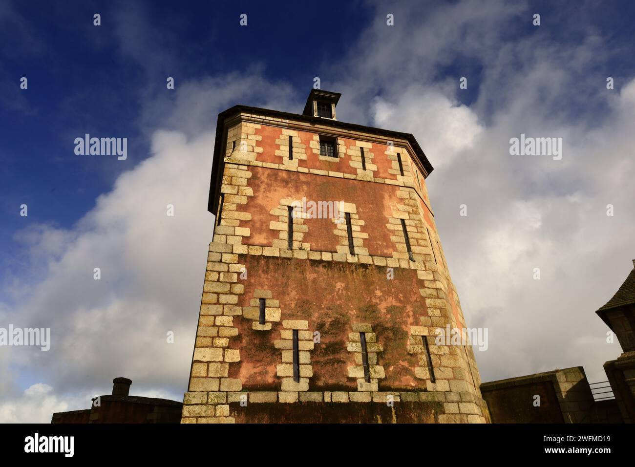 The Vauban tower is a defensive polygonal tower built on a master plan ...