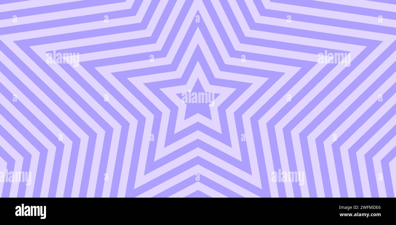 Purple concentric stars background. Trendy y2k pattern in pastel colors ...