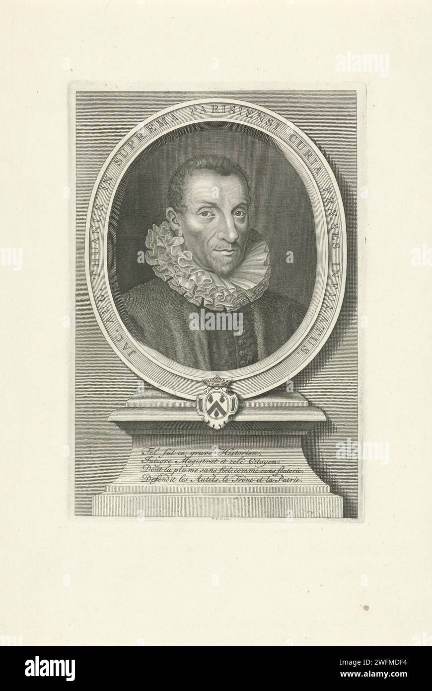 Portrait of Jacques Auguste de Thou, Pieter van Gunst, 1659 - 1731 ...