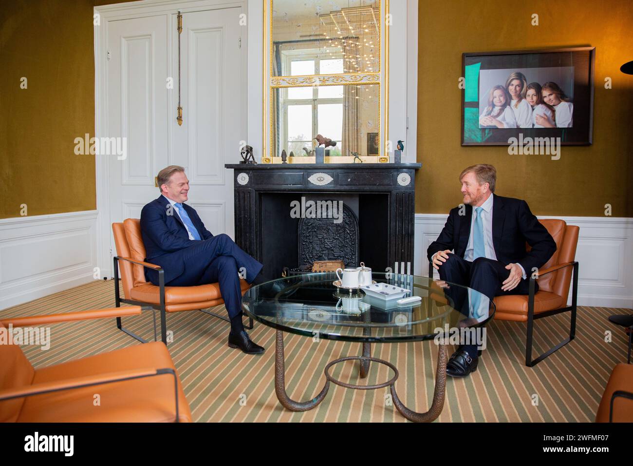 Den Haag, Nederland. 31st Jan, 2024. King Willem-Alexander during a ...