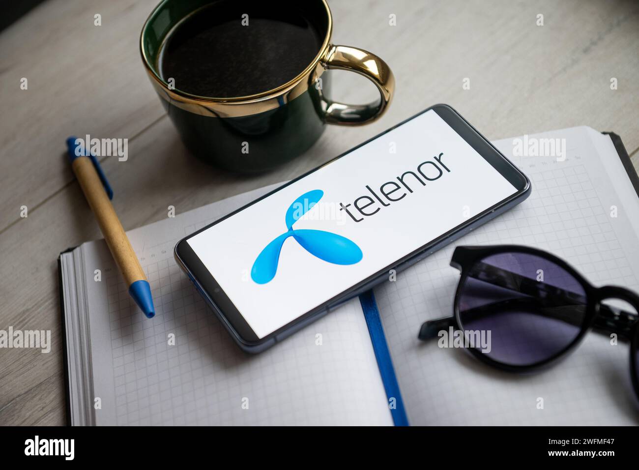 Telenor logo hi-res stock photography and images - Alamy