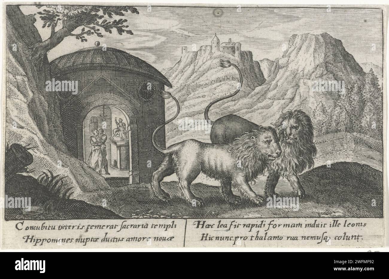 Atalanta and Hippomenes changed in Leeuwen, Crispijn van de Passe (I ...