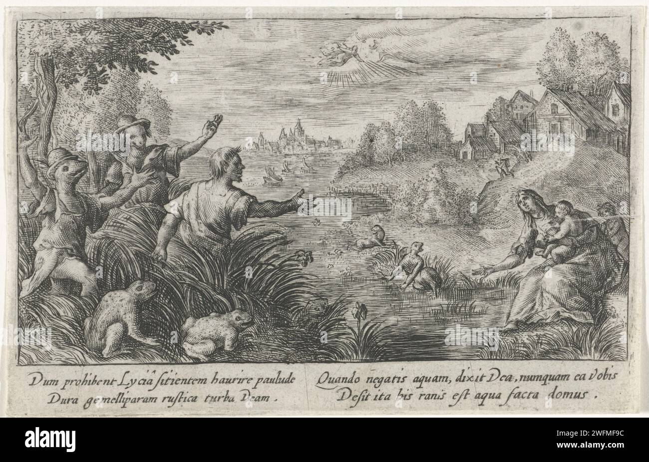 Latona and the Lycian farmers, Crispijn van de Passe (I), 1602 - 1607 ...