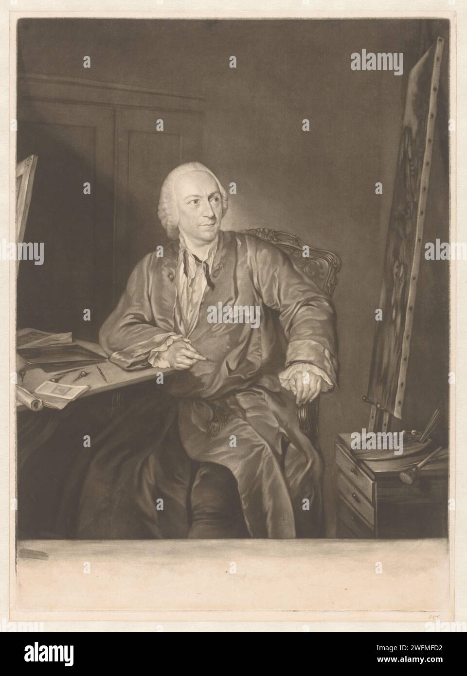 Portrait of Jan Punt, James Mcardell, After George van der Mijn, c ...