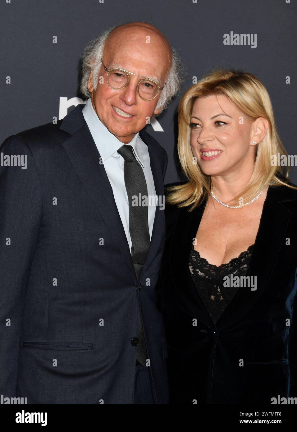 LOS ANGELES, CALIFORNIA - JANUARY 30: (L-R) Larry David and Ashley ...