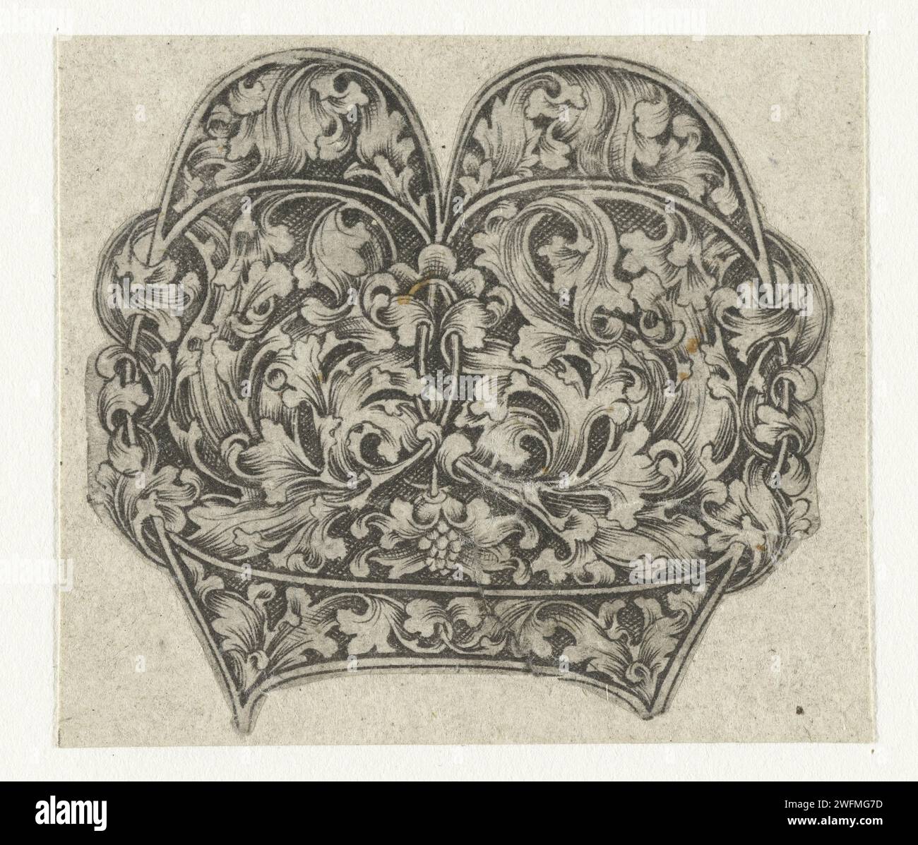 Capital B, Israhel van Meckenem, 1455 - 1503 print Capital B, decorated ...