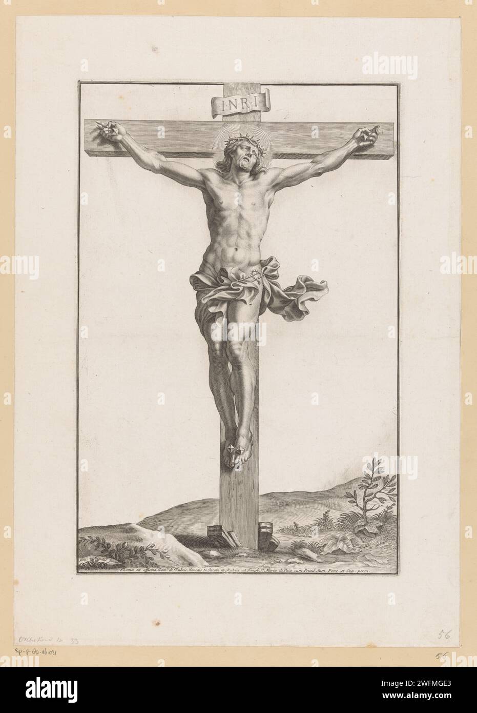 Christ on the Cross, Jacob Frey (i) (possibly), after Alessandro Algardi, 1691 - 1752 print ...
