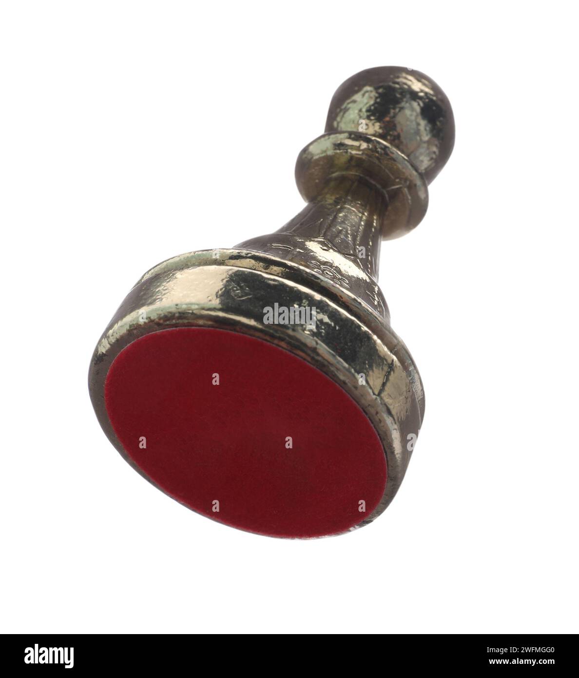 One golden chess pawn isolated on white Stock Photo - Alamy