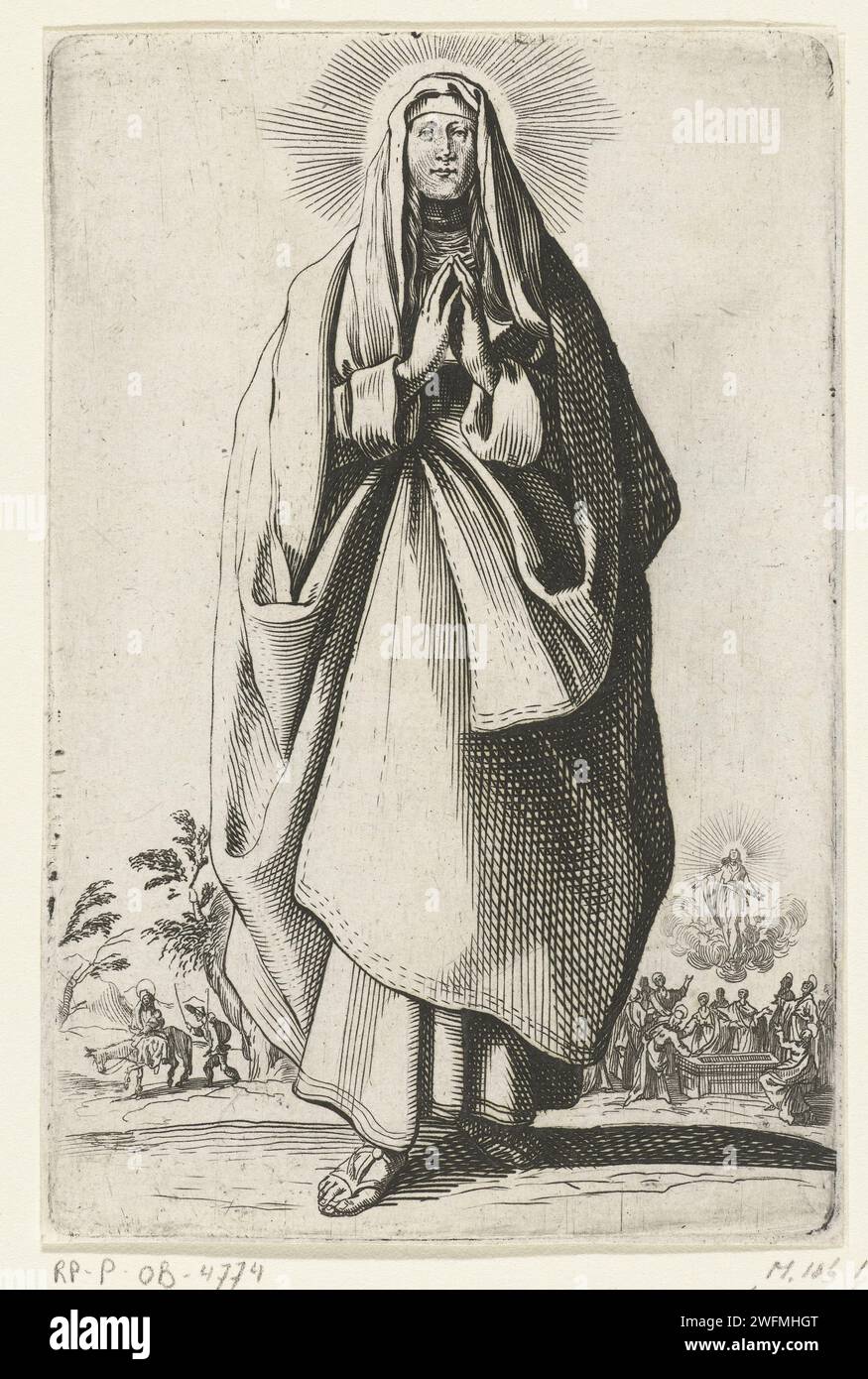 Maria, Anonymous, After Jacques Callot, 1631 - 1699 print Maria, in ...