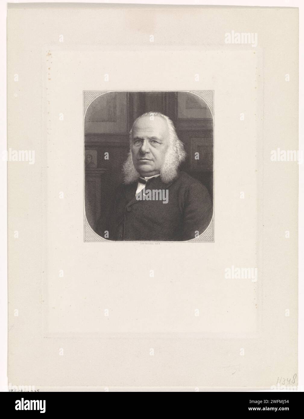 Portrait of a Lord with Bakkebaarden, Edouard Taurel, 1888 print ...