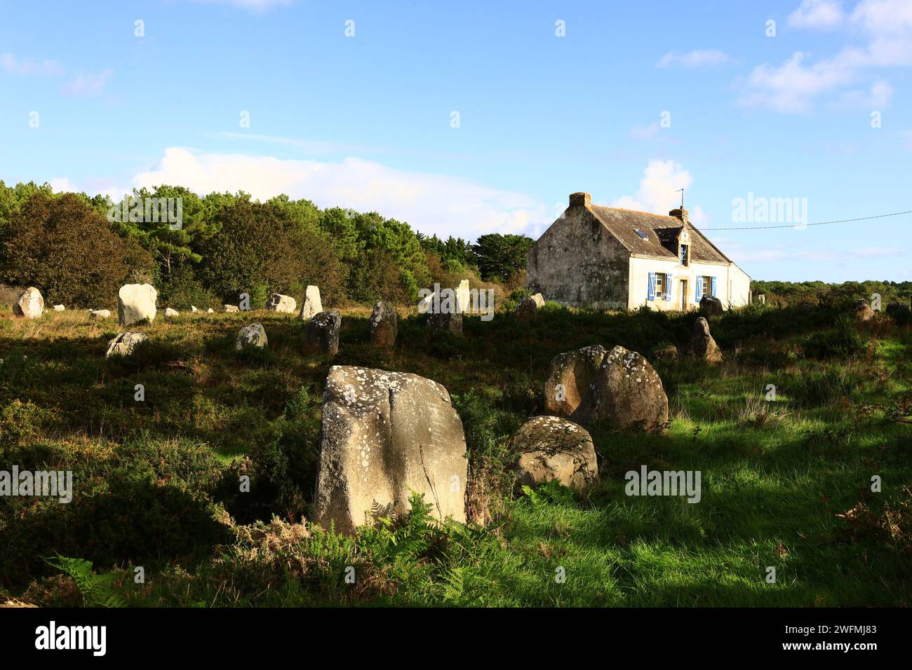The Carnac stones are an exceptionally dense collection of megalithic ...