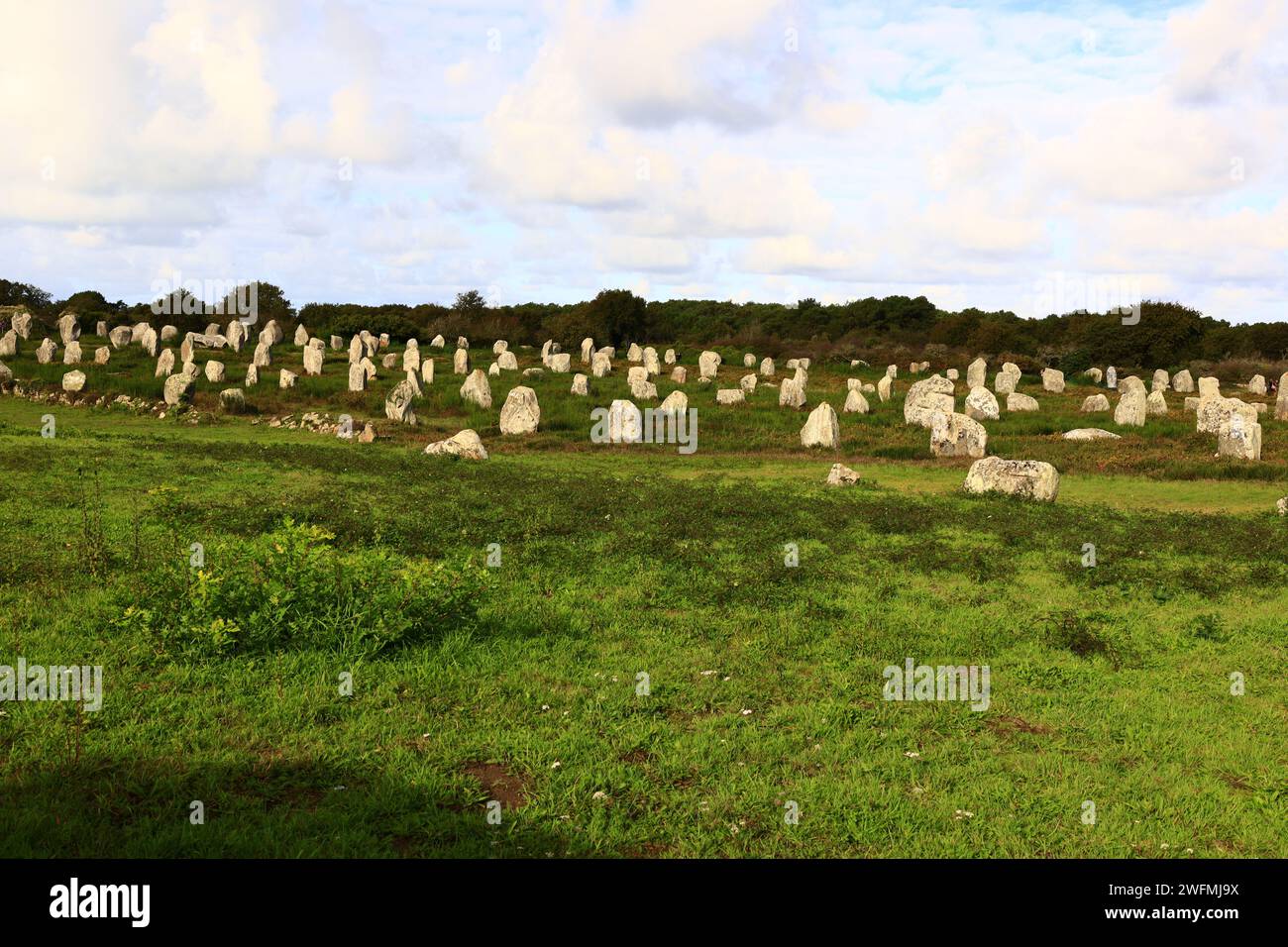 The Carnac stones are an exceptionally dense collection of megalithic ...