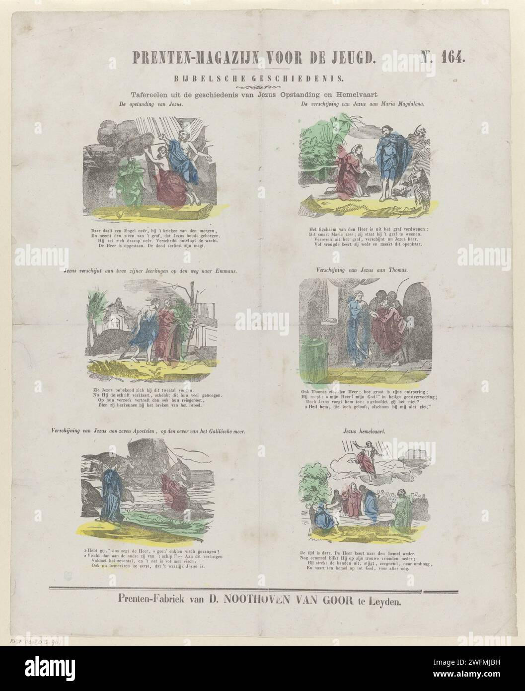 Scenes from the history of Jesus Resurrection and Ascension, 1850 ...