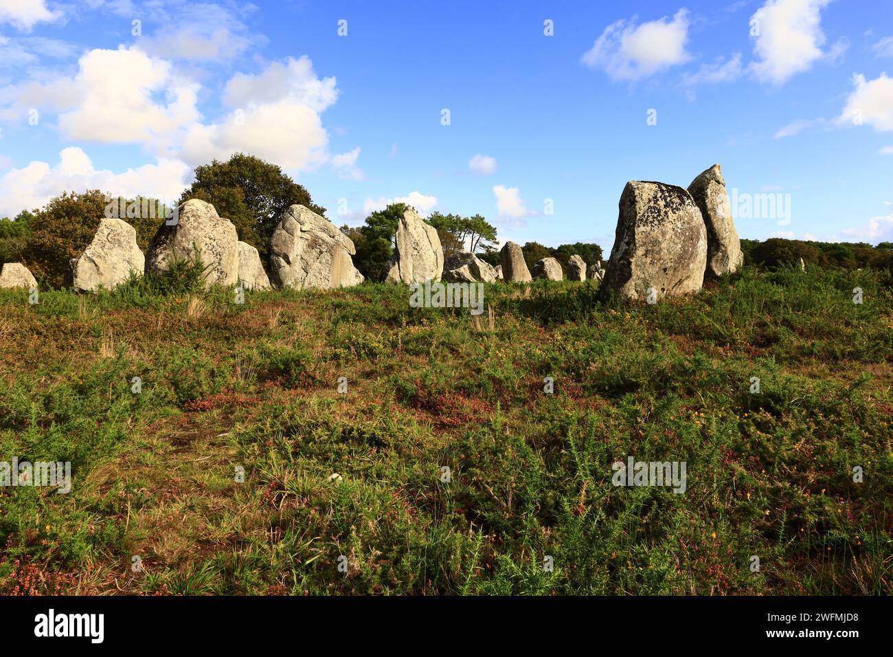 The Carnac stones are an exceptionally dense collection of megalithic ...