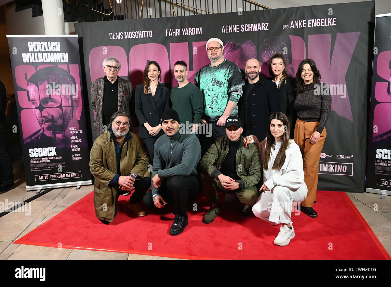 Schauspieler Aenne Schwarz, Denis Moschitto, Daniel Rakete Siegel und ...