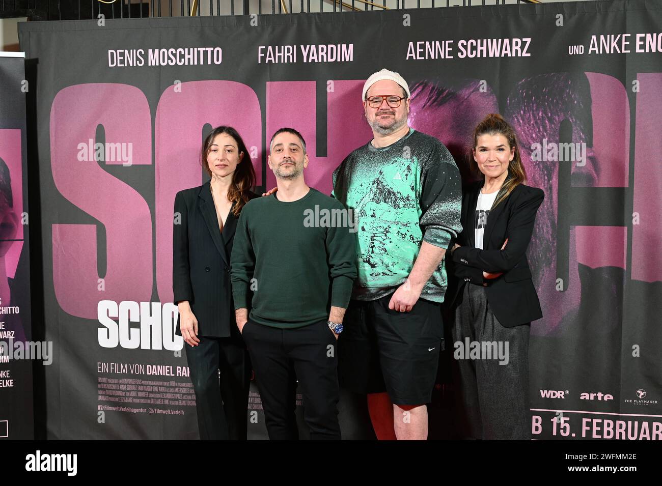 Schauspieler Aenne Schwarz, Denis Moschitto, Daniel Rakete Siegel und ...