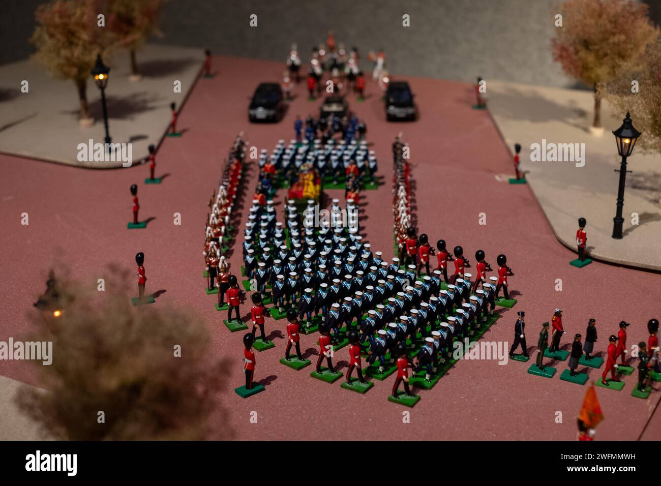 Model soldiers used to plan for Operation London Bridge, funeral procession for Queen Elizabeth ...